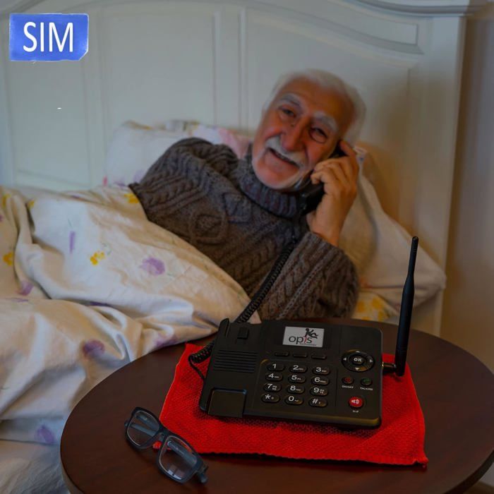 Téléphone fixe 4G pour seniors - SVATV - Purofon - Carte SIM incluse ...
