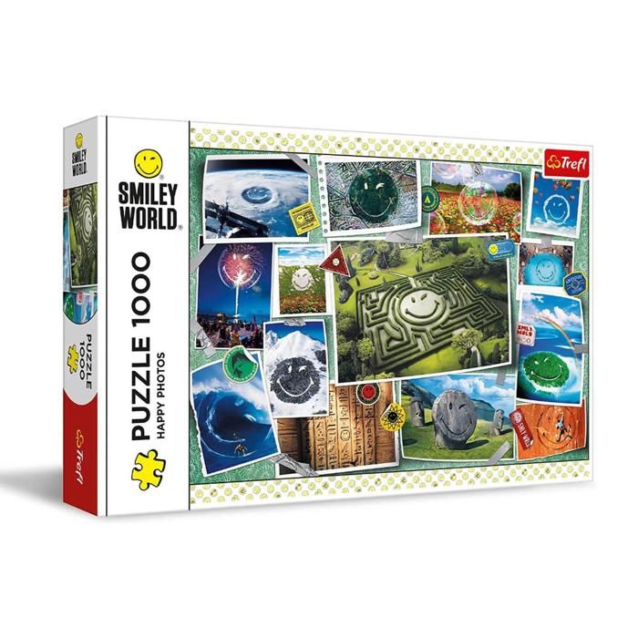 Puzzle 1000 pièces : Smiley : Happy Photos - Cdiscount Jeux - Jouets