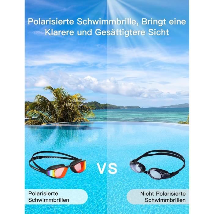 Lunettes De Natation À Verres Polarisés, Lunette De Natation Adultes ...