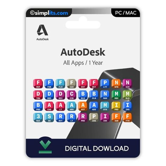 Autodesk - Abonnement - 1 An - Accès Complet - Licence officielle ...