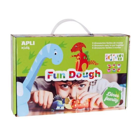 APLI Pâte à modeler dinosaures en Fun Dough - 6 pots - 28 g - Cdiscount ...