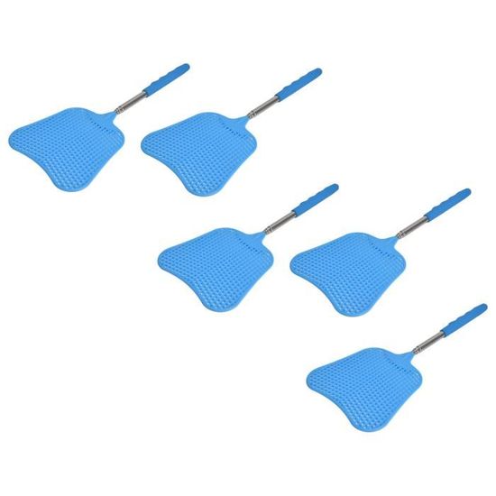 Tapette à mouches 5 Pcs Fly Swatter Bleu Léger Flexible Flexible ...