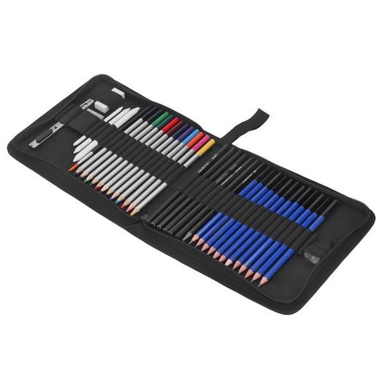 GOTOTOP crayons de dessin d'art multicolores Ensemble de crayons à ...