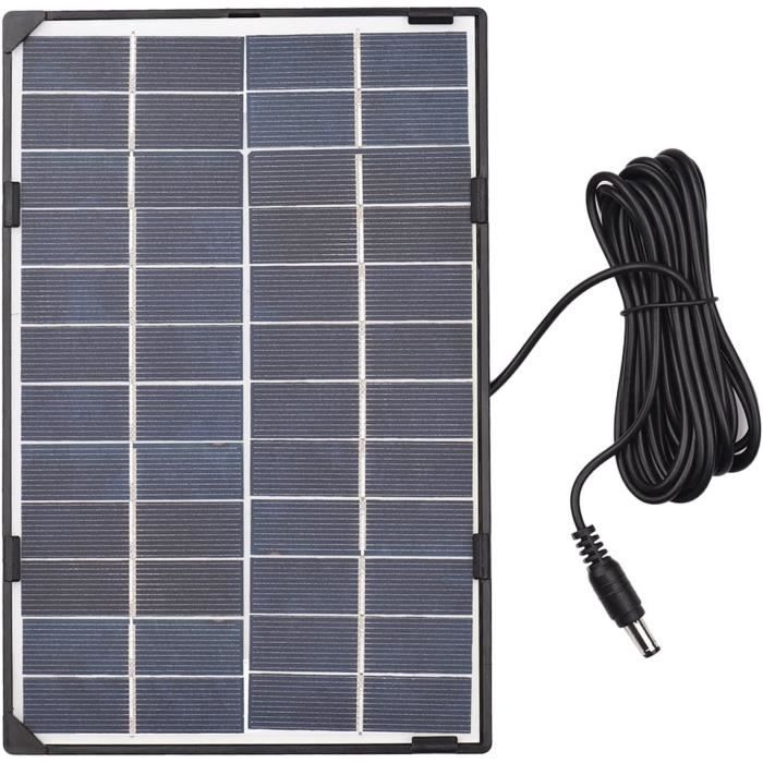 6W 12V Panneau Solaire pour Caméra de Sécurité Extérieure Cellule ...
