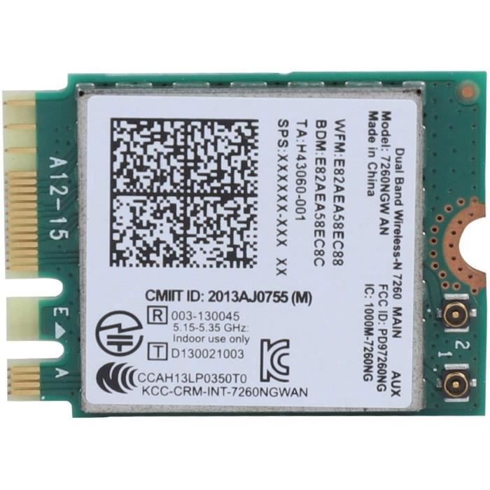 Carte réseau, Carte sans Fil, Carte Bluetooth, Carte sans Fil Bluetooth ...