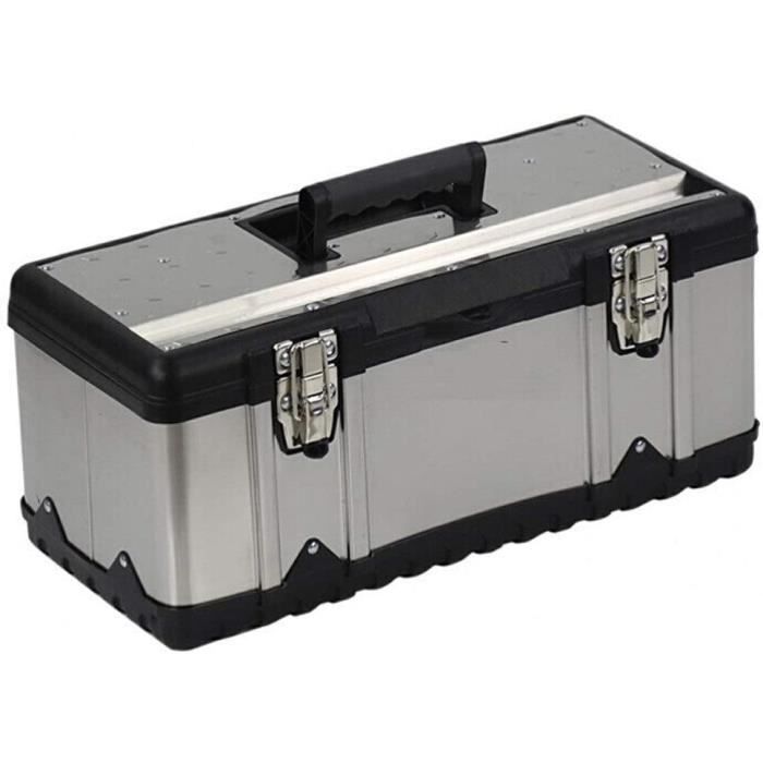 Boite a Outils Outil en Acier Inoxydable Boîtes Haute capacité Double ...