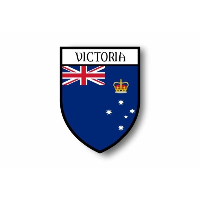 Autocollant sticker voiture moto blason ville drapeau victoria ...