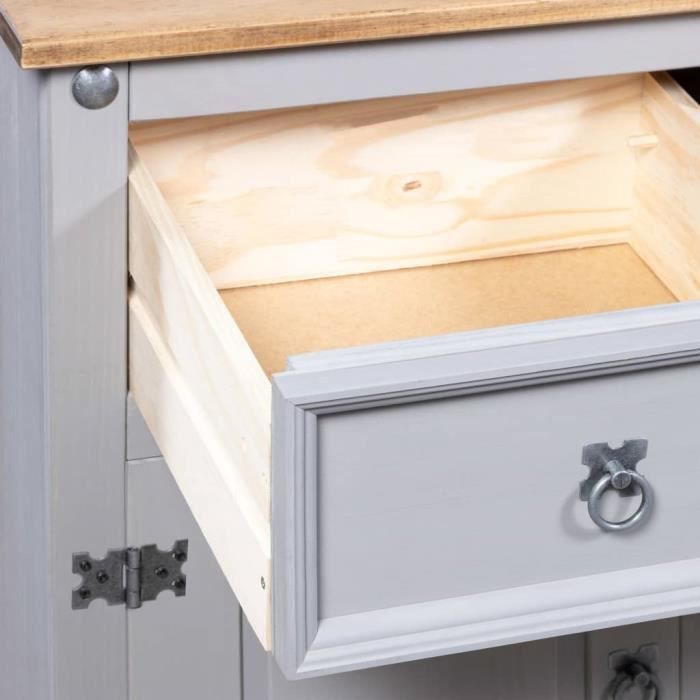 Bonne qualité - Buffet Commode Meuble de rangement - Bahut bas Pin ...