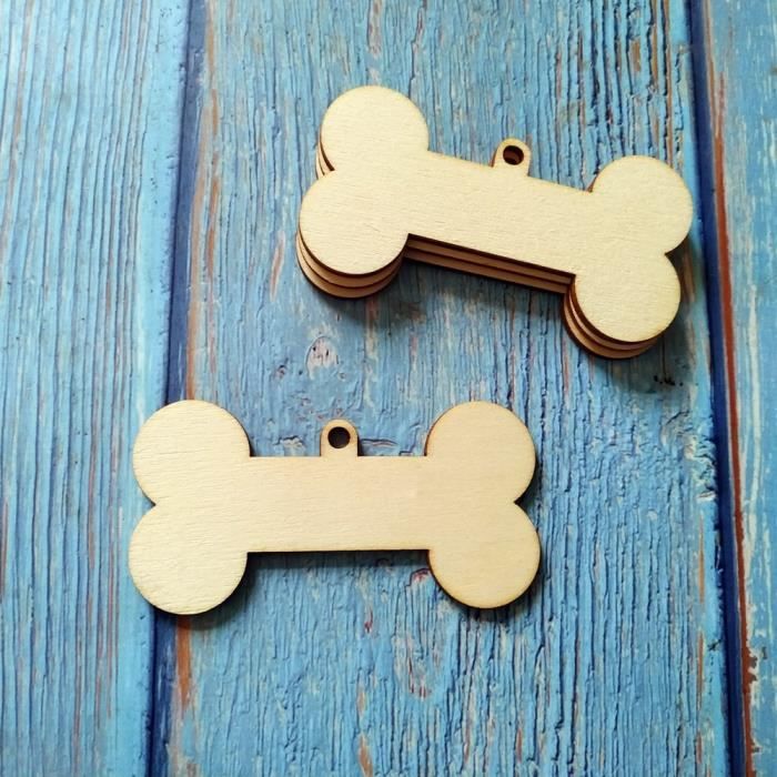 Objets décoratifs,Étiquettes en forme d'os,10 pièces,cadeau pour ...