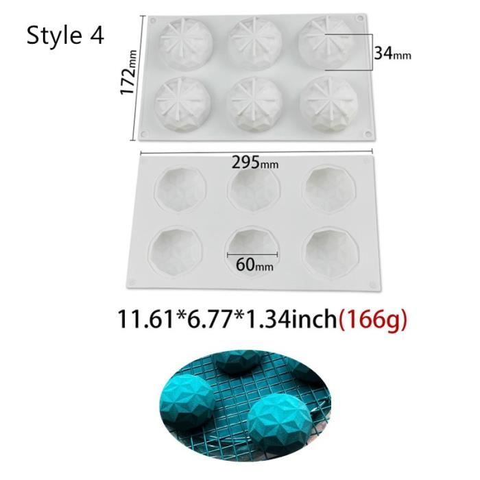 Style 4 Moule en silicone 3D de décoration de gâteaux, outils de ...