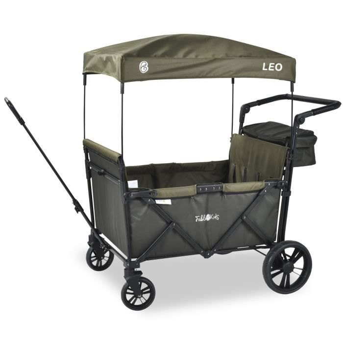 FableKids Chariot à roulettes Leo X4Lite avec toit | Chariot de ...