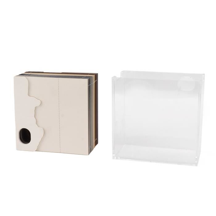 Bloc-notes 3D - FDIT - Unique DIY - Couleur visible - Adhésif de ...