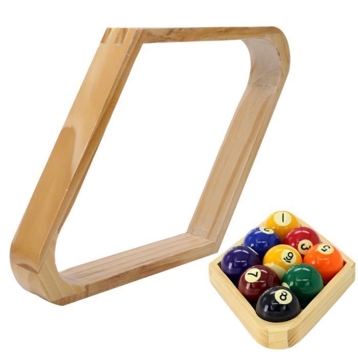 LES Snooker Ball Frame Billard en bois cadre triangulaire losange ...