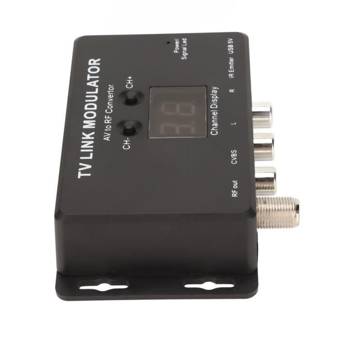 Modulateur de liaison TV - HURRISE - AV - Transmission RF - Compatible Décodeur - Facile à ...
