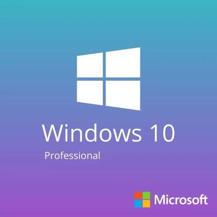 Windows 10 Pro Professionnel - Activation en ligne - Livraison Rapide à ...