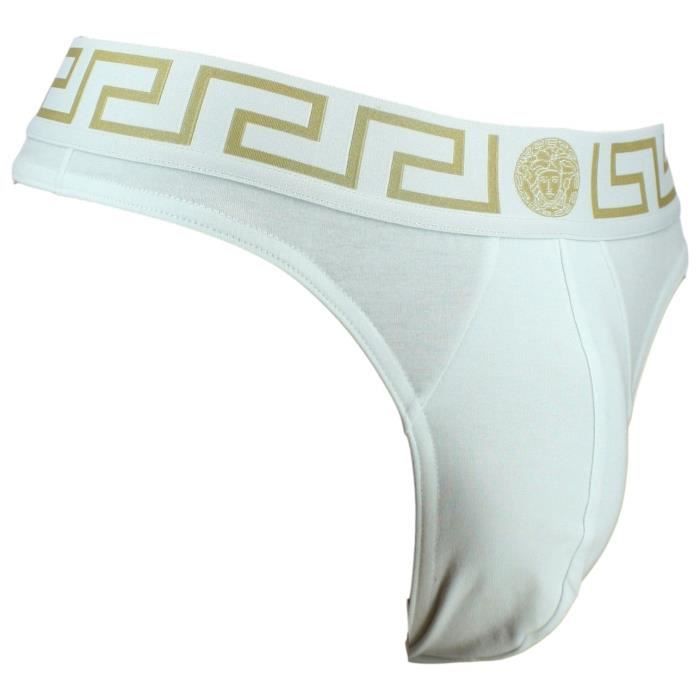 Iconic | String blanc en coton stretch Bleu - Cdiscount Prêt-à-Porter