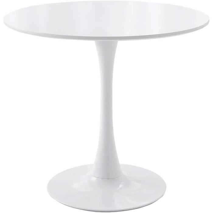 Table ronde en forme de tulipe Blanc Haut de couleur Petit Moyen ...