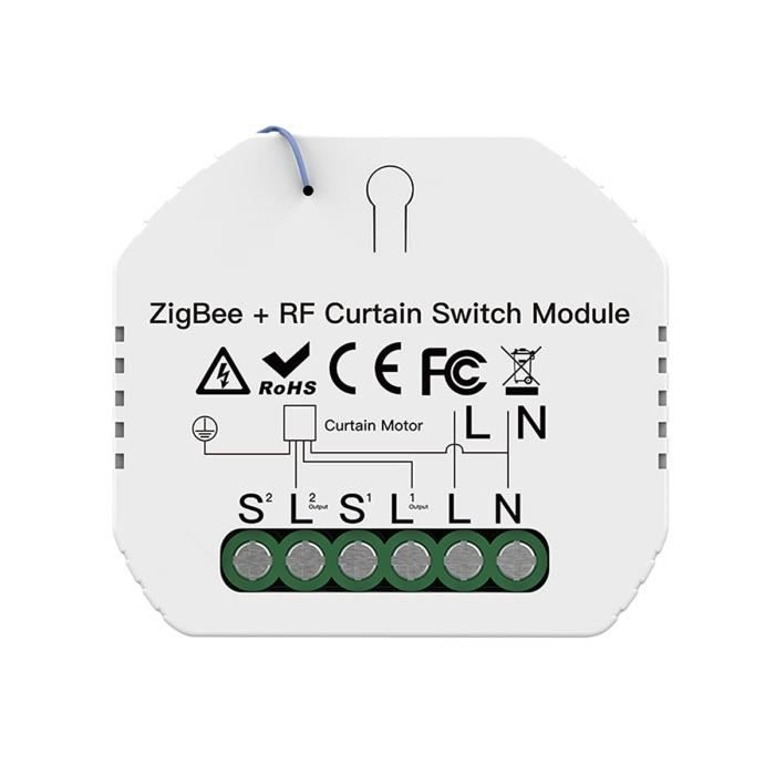 ZigBee Module pour volets roulants, 3 en 1 avec bouton montants ...