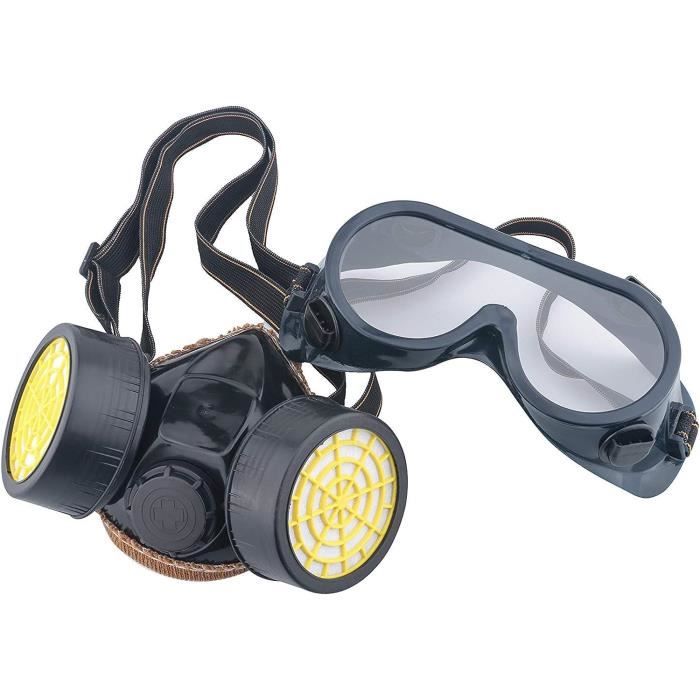 Masque Respiratoire Filtrant Anti-Chimique Masque À Gaz Anti-Pollution ...