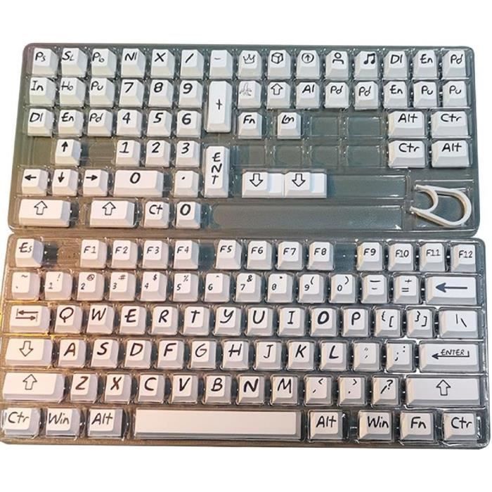 133 Touches Big Letter Pbt Keycap Cherry Key Cap Pour Mx Commutateurs ...