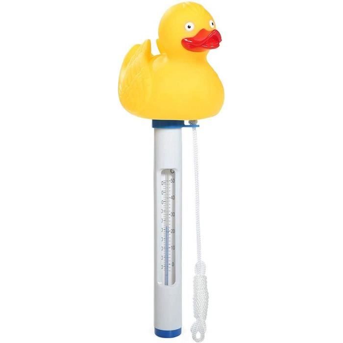 Floating Pool Thermometer Rubber Duck, Large Size With String, For ...