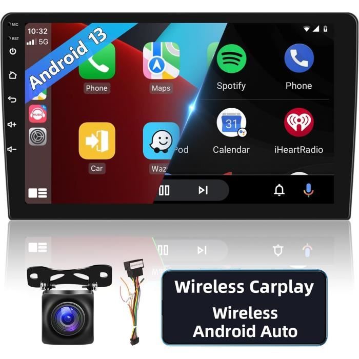 Android Autoradio Double Din Avec Sans Fil Apple Carplay Android Auto Écran Tactile 9 Pouces 2 ...