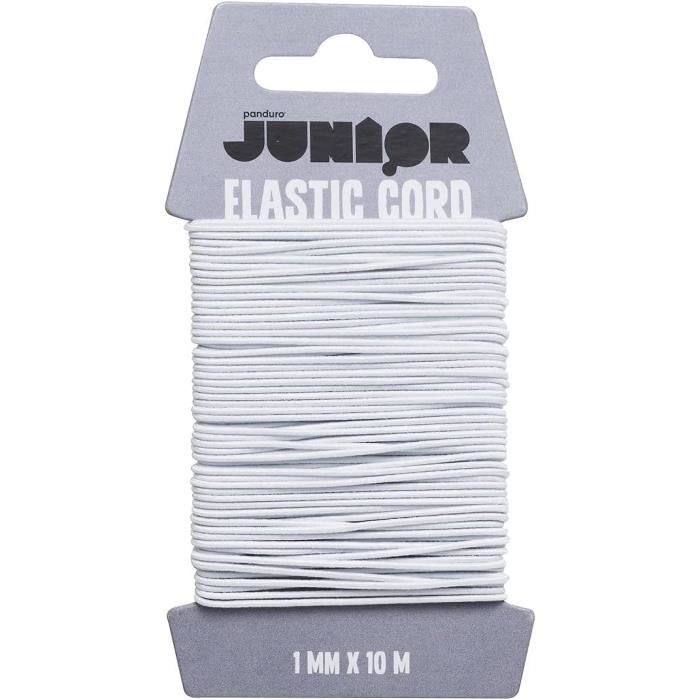Fil Élastique Blanc Élastique Rond 1 Mm 10 Mètres Pour Masques ...