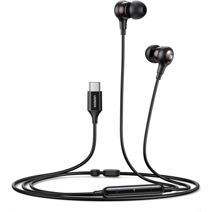 Écouteurs USB C - UGREEN - HiFi Stéréo - 10 mm - Résistant à la ...