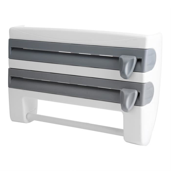 BOH Support Papier Film Alu Cuisine Découpe facile Murale Dérouleur de ...