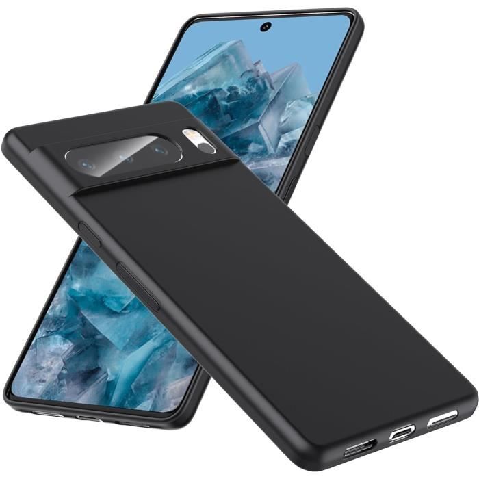 Coque Google Pixel 8 Pro 5G Souple noire flexible en Gel TPU Antichoc ...