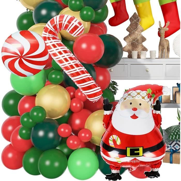 Lot De 150 Arches De Ballons De Noël En Forme De Père Noël - Cercles De ...