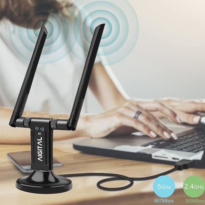 Clé WiFi AC1200Mbps, Dongle wifi, wifi usb, adaptateur USB wifi ...