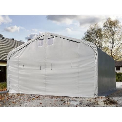 Tente garage de stockage - PVC 850 - 6x6 m - Porte 4,1x2,9 m - Couleur ...