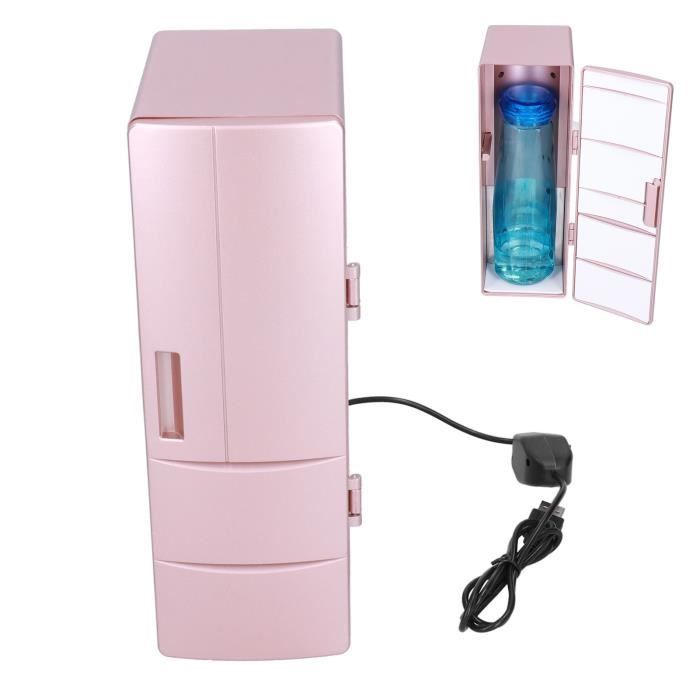 Mini-réfrigérateur - VVIKIZY - Portable USB - Chaud et Froid - Rose ...