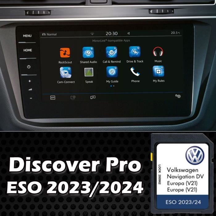 Carte SD Navigation GPS - VOLKSWAGEN - Discovery Pro - Europe - 2025 ...