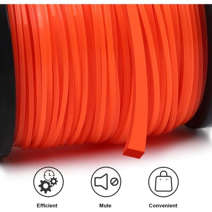 Fil De Coupe Universal Pour Débroussailleuse, 100M, Fil Nylon (Carré-2 ...