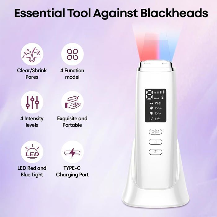 Spatule Ultqrasonique Visage Rechargeable, Appareil Nettoyage Peau ...