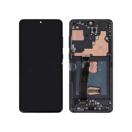 Original Ecran Complet LCD & Vitre tactile Noir Avec Châssis Pour Samsung Galaxy S20 Ultra ...