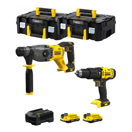 STANLEY FatMax Kit SVK200 (SFMCH900 + SFMCD711 + 2 x 2,0 Ah + Chargeur ...