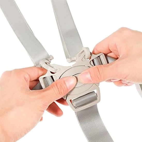 Harnais de Sécurité Enfant - Harnais 5 Points Réglable - Nylon - Gris ...