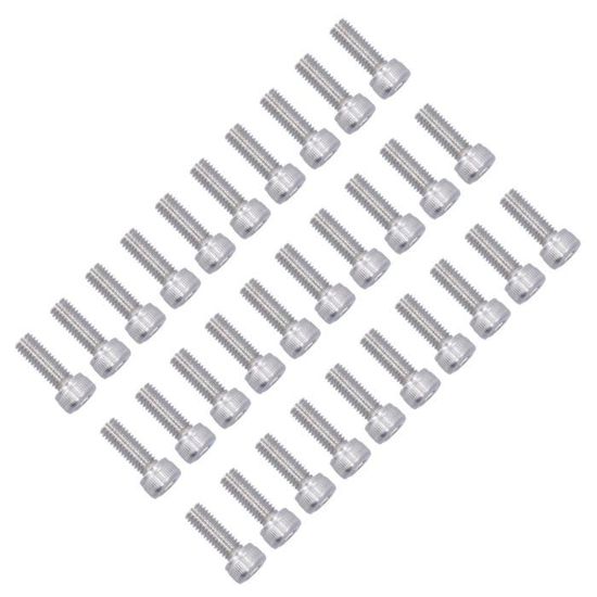 30 pièces M5 vis à tête hexagonale à tête cylindrique A2 vis à tête ...