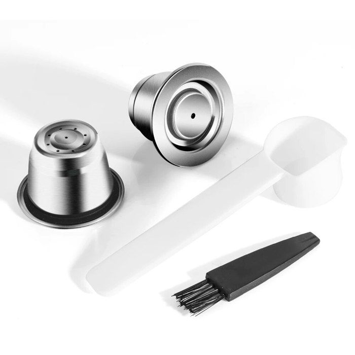 ICafilas-Capsules de café rechargeables en acier inoxydable,deux ...