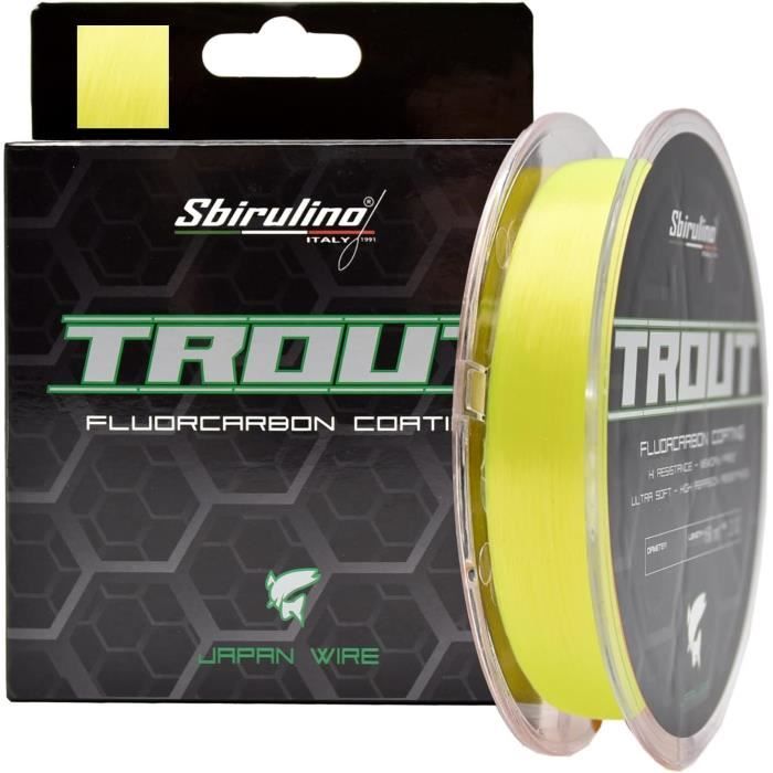 ® Ligne De Pêche Revêtement Fluorocarbon Truite Mt 150-500-1000 Diam. 0 ...