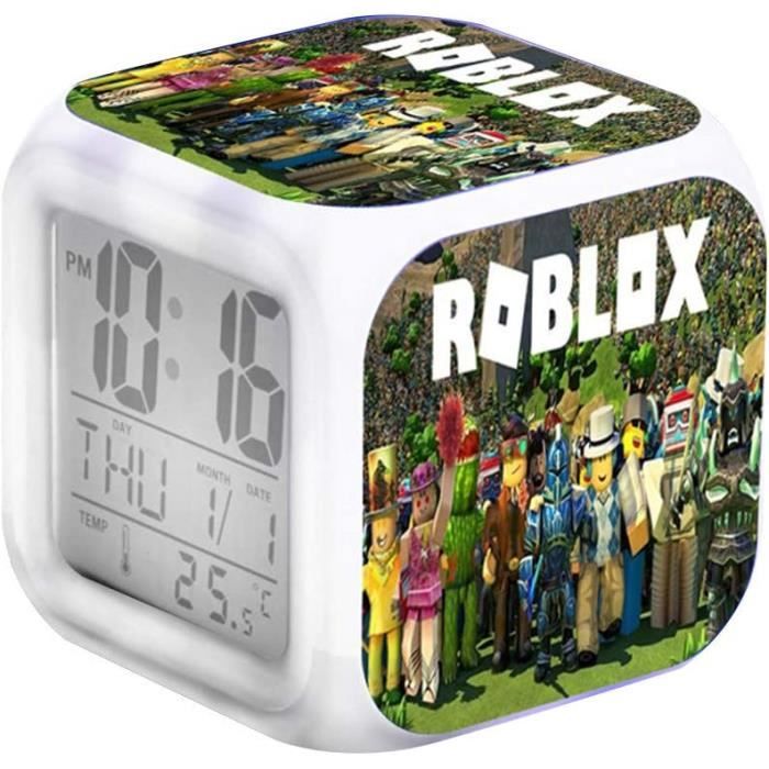 Roblox Réveil lumineux LED Light Up Light Night Light Accessoires Heure ...