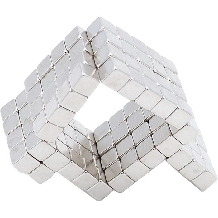 60 Mini Aimants Cube 3mm | N52 Niveau Le Plus Forte - Aimants en ...