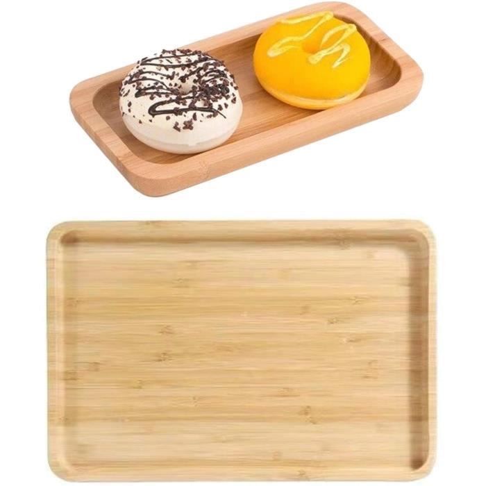 Plateau service en bambou bio Plateau à thé rectangulaire en bois ...