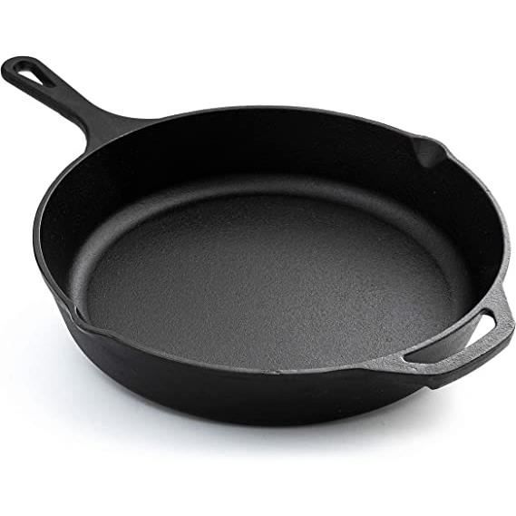 Poêle en fonte Nuovva / Casserole en fonte - 32cm - Cdiscount Maison