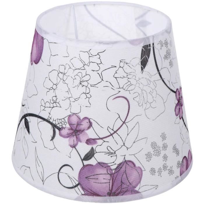 Petit Baril Abat-Jour DIY Fleur Motif Table Lampadaire Tissu Ombre ...
