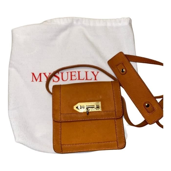 MY SUELLY - SAC BANDOULIERE A RABAT EN CUIR modèle LOLA - Cdiscount ...