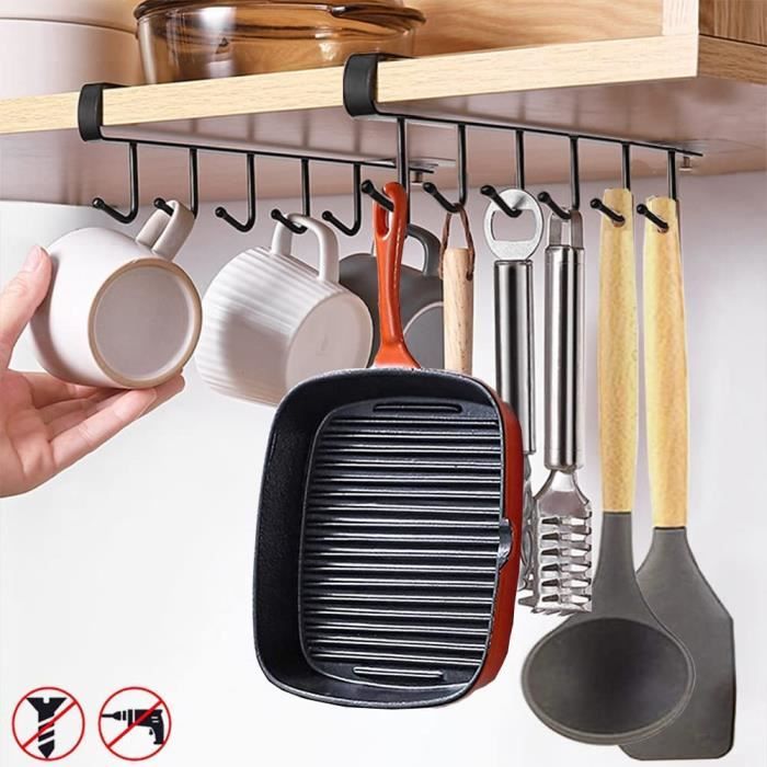 Crochet Barre de Cuisine en Acier Inox , Amovible pour Suspendre les ...